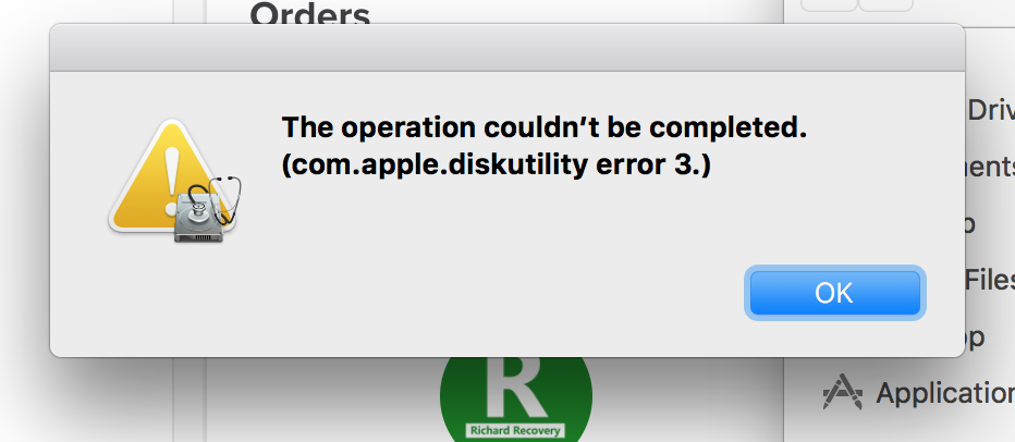 Operation failed with status 28 - Apple Community