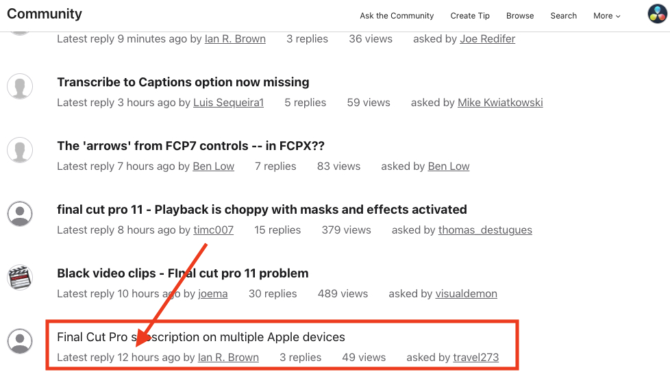 The FCP Forum has just created Time-Trave… - Apple Community