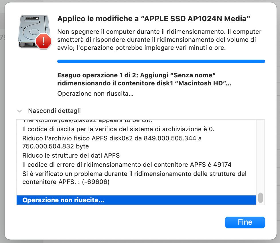 Disk utility partition SSD - APFS Contain… - Apple Community