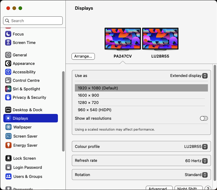 Poor Visual Display Quality From 2nd Moni… - Apple Community