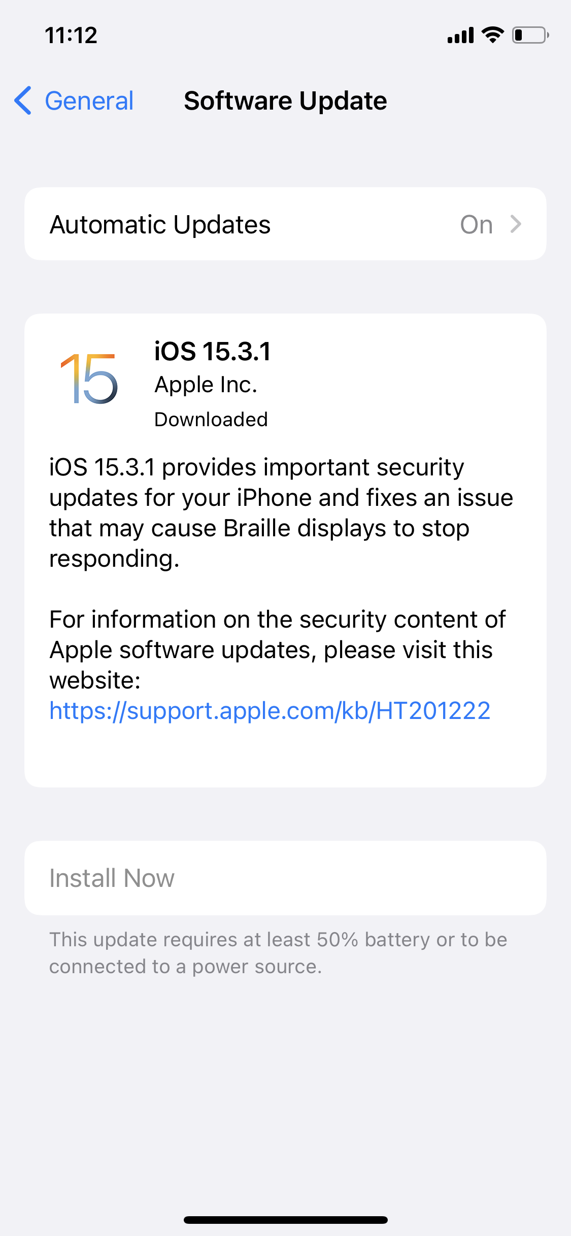 Security update - Apple Community
