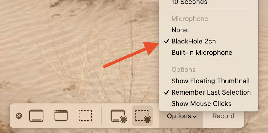 Using Command + Shift + 5 for screen reco… - Apple Community