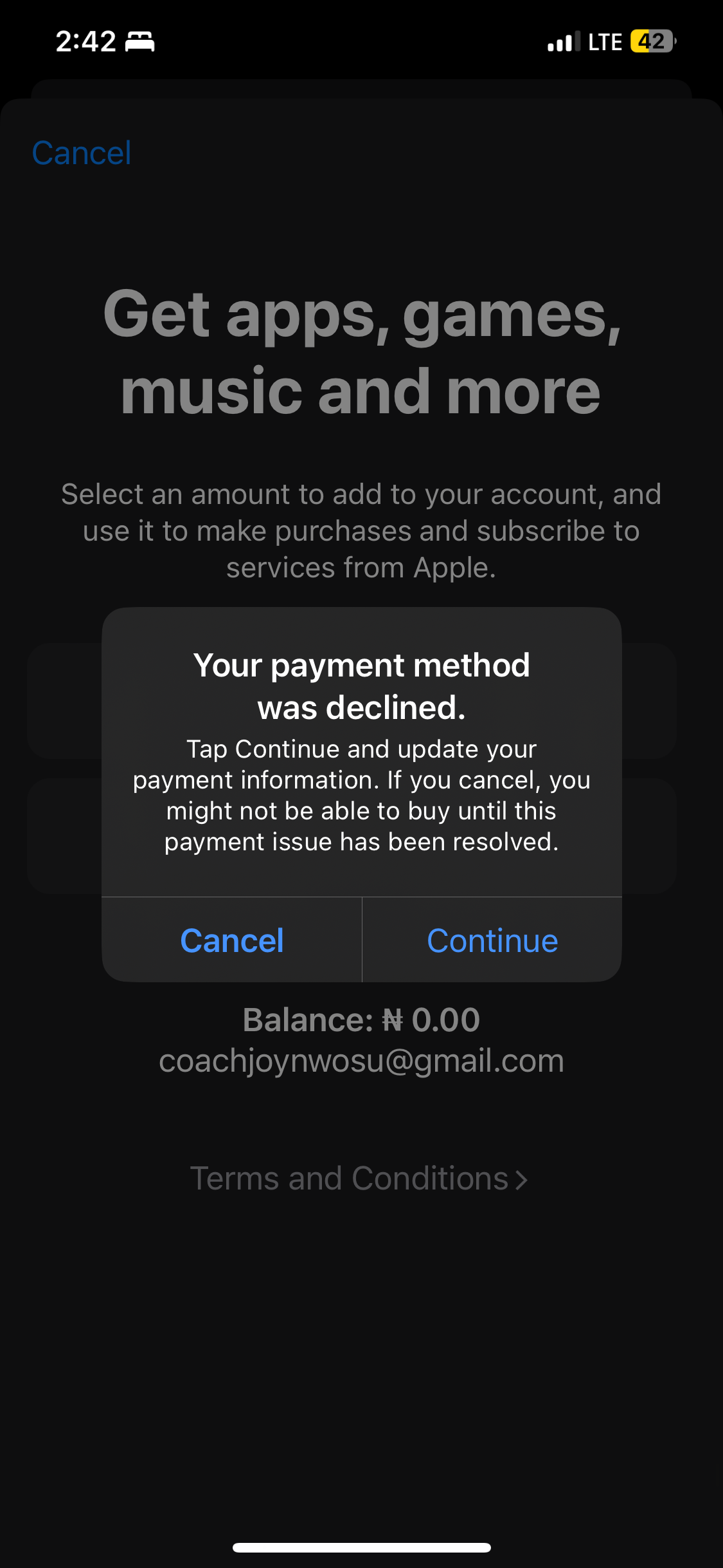 Payment method declined - Apple Community