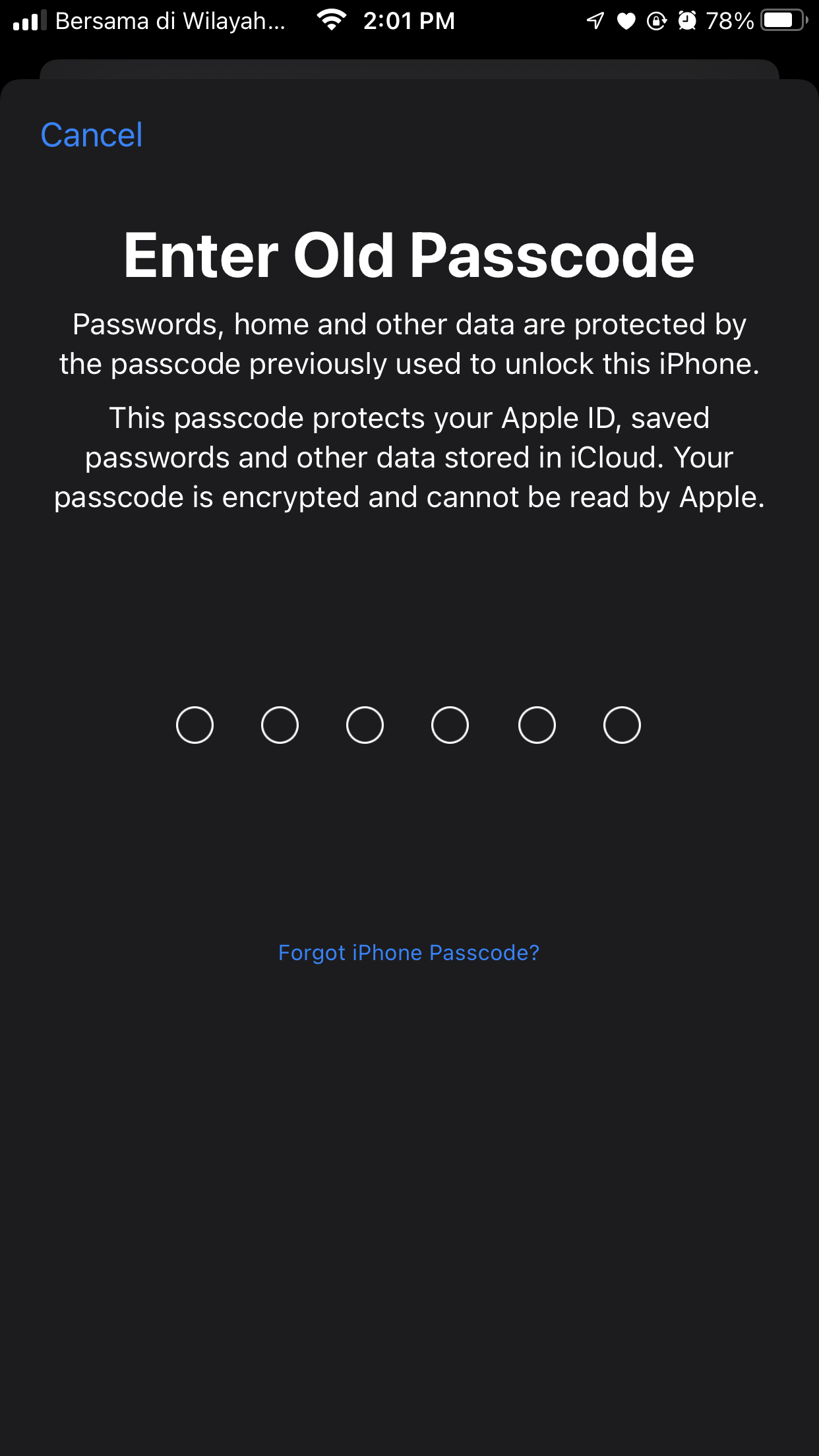 Old passcode issues - Apple Community
