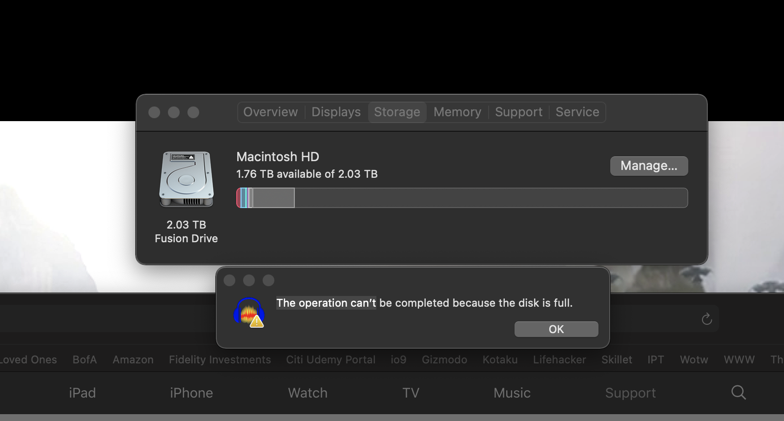 The Operation Cannot Be Completed Because… - Apple Community
