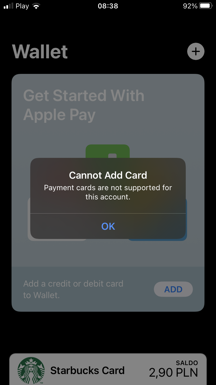 I cannot add a card in my apple wallet - Apple Community