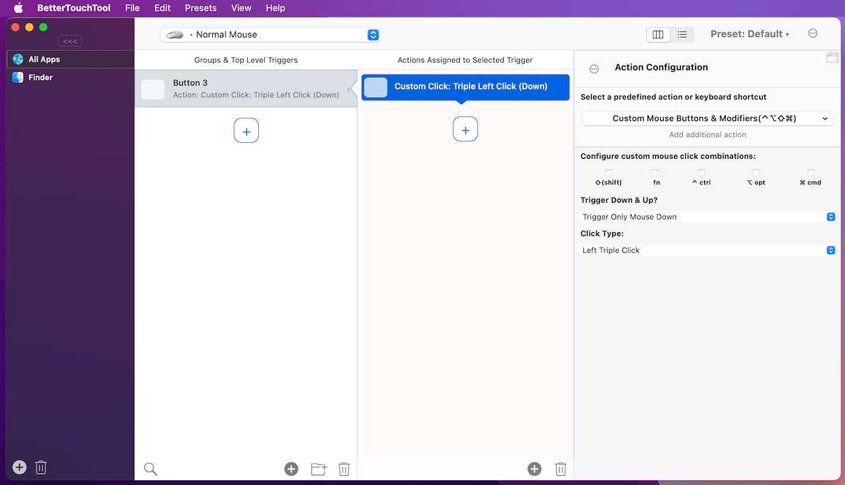 Triple-click mouse macro for selecting pa… - Apple Community