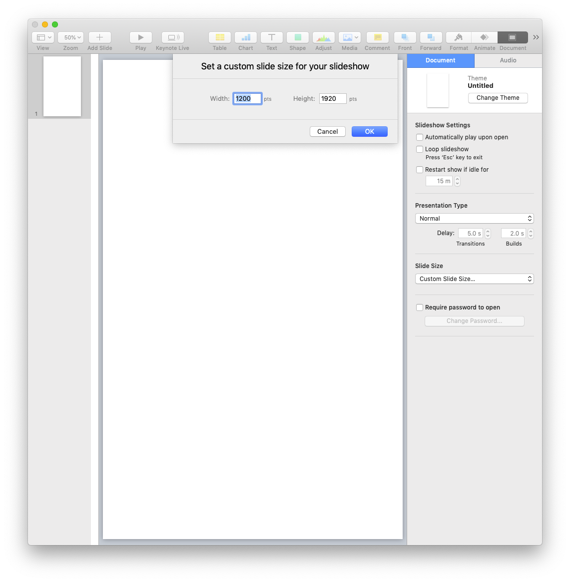 Turning page around on key note - Apple Community