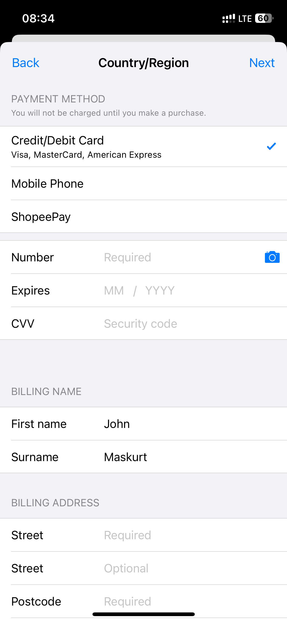 Change Country/ Region - Apple Community