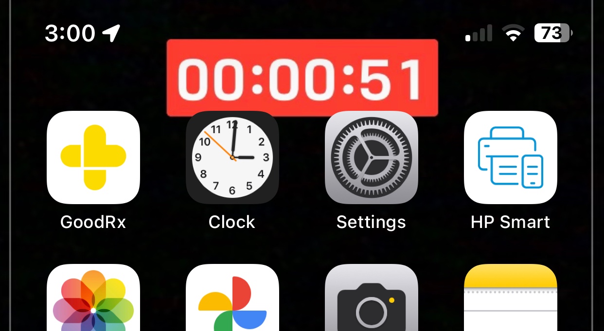 Why is there a red bar on the top of my i… - Apple Community