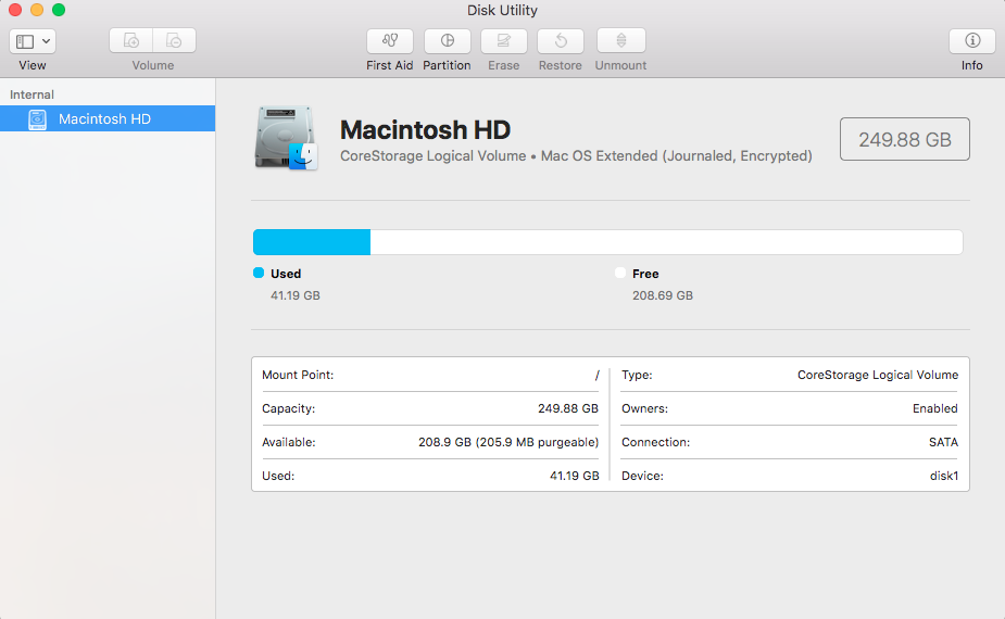 500gb disk only shows 250gb partition - Apple Community