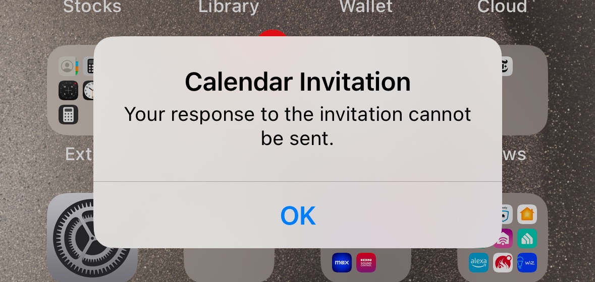 Constant Calendar Invitation Notification - Apple Community